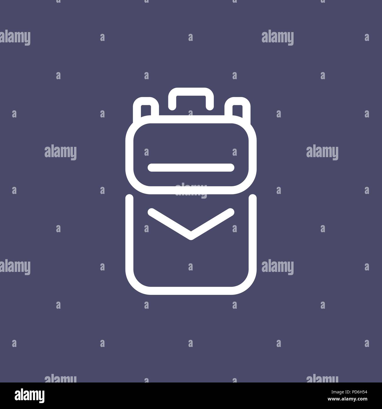Backpack single isolated icon hi-res stock photography and images - Alamy