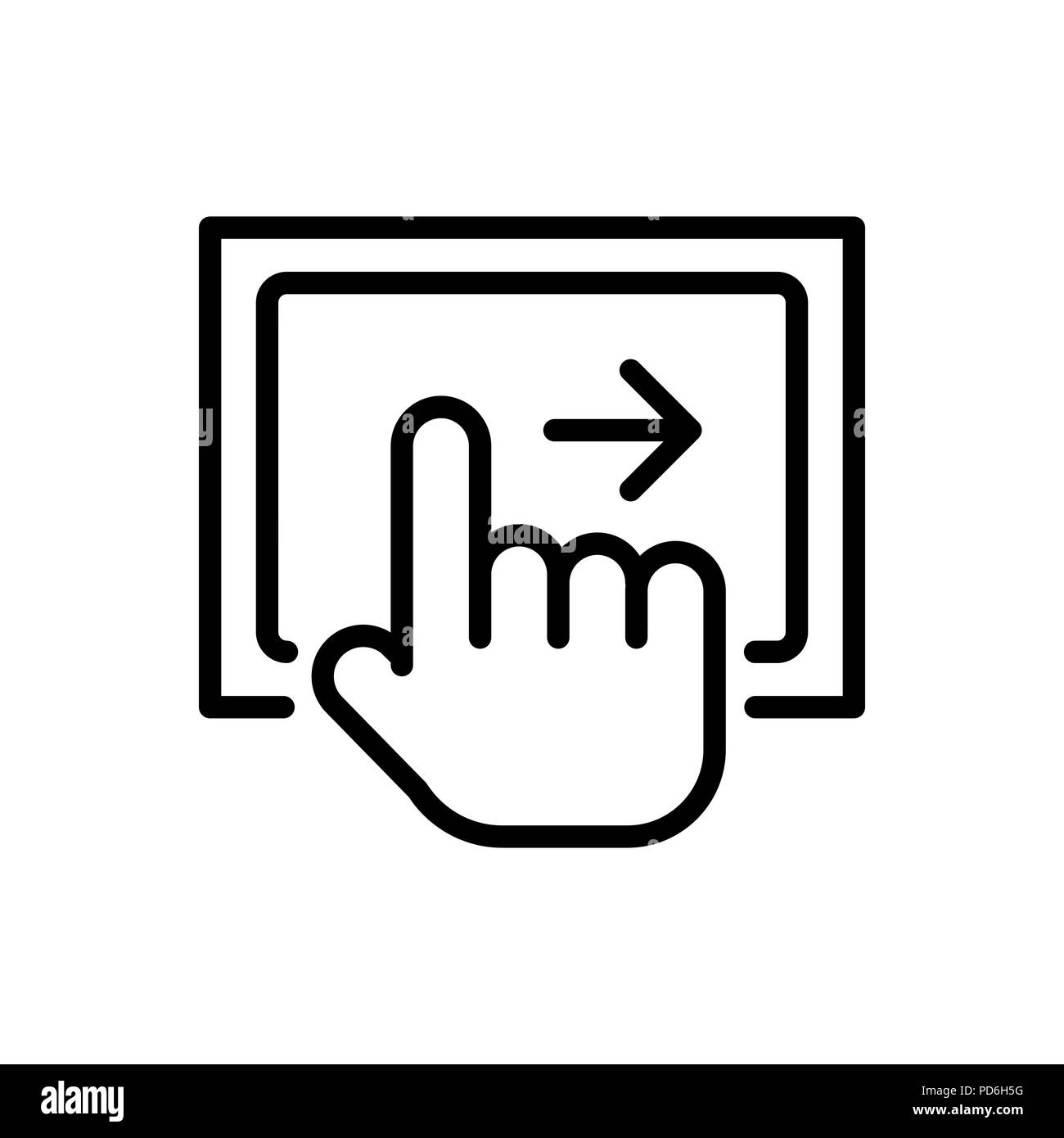 Swipe thumb Cut Out Stock Images & Pictures - Alamy