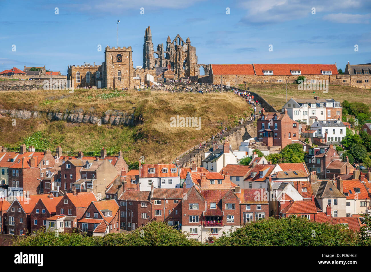 Whitby abbey steps hi-res stock photography and images - Alamy