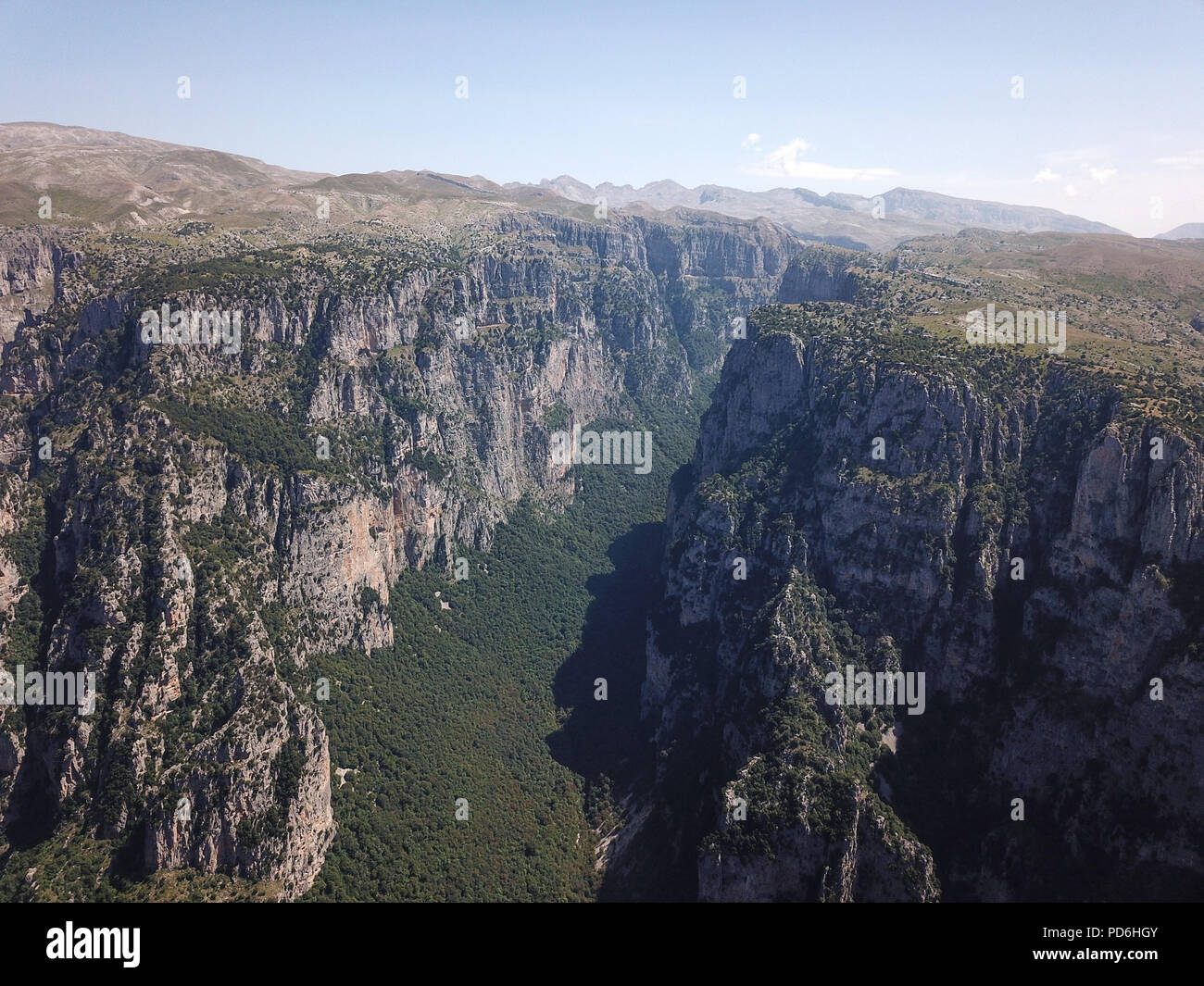 The Vikos Gorge in northern Greece is listed as the deepest gorge in ...