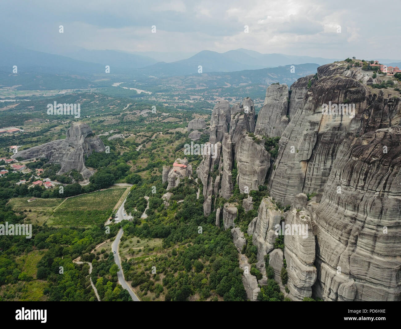 The Meteora is a rock formation in central Greece hosting one of the ...