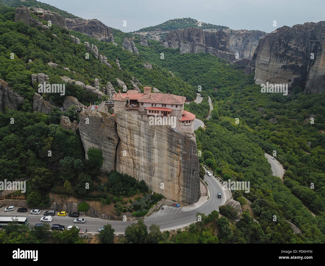 The Meteora is a rock formation in central Greece hosting one of the ...
