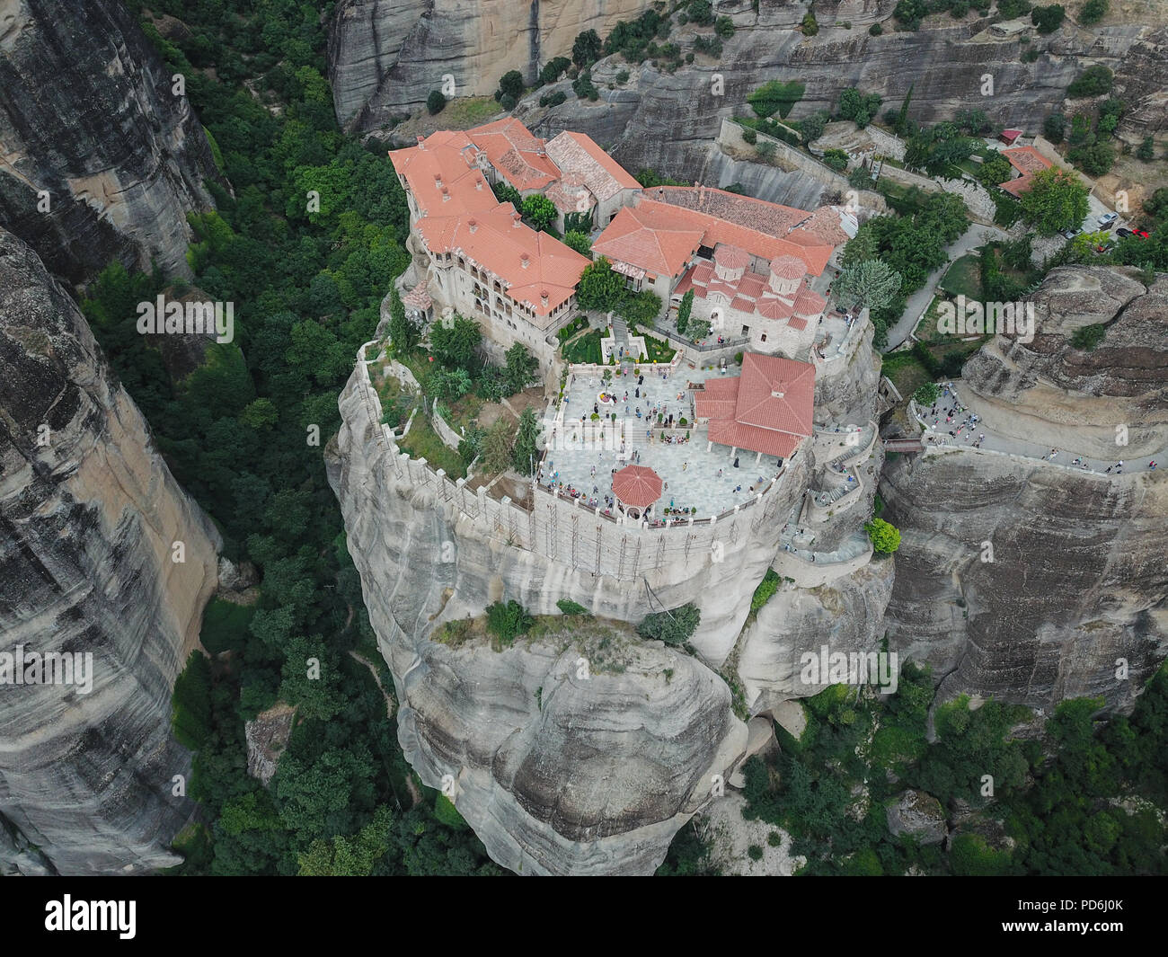 The Meteora is a rock formation in central Greece hosting one of the ...