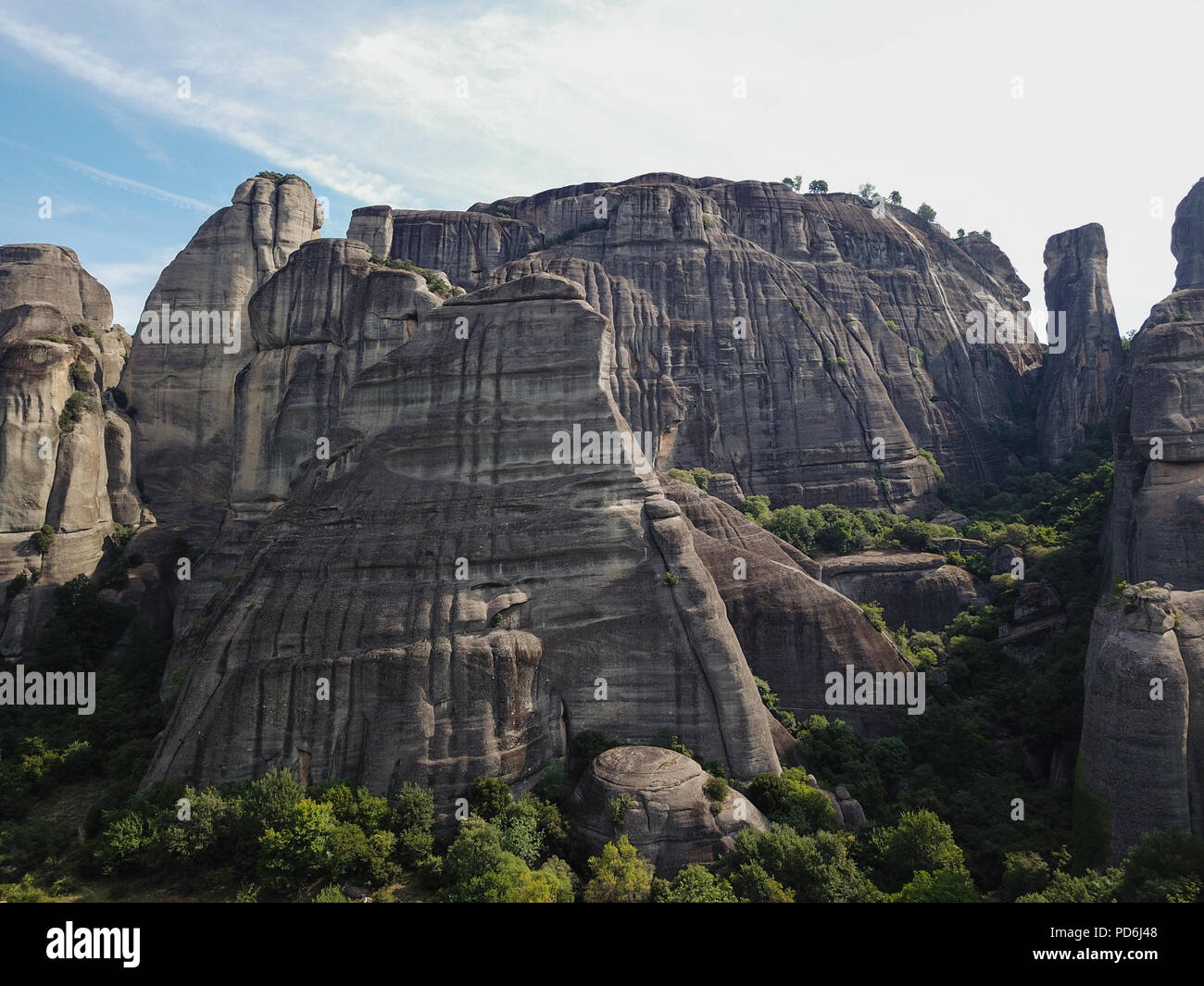 The Meteora is a rock formation in central Greece hosting one of the ...