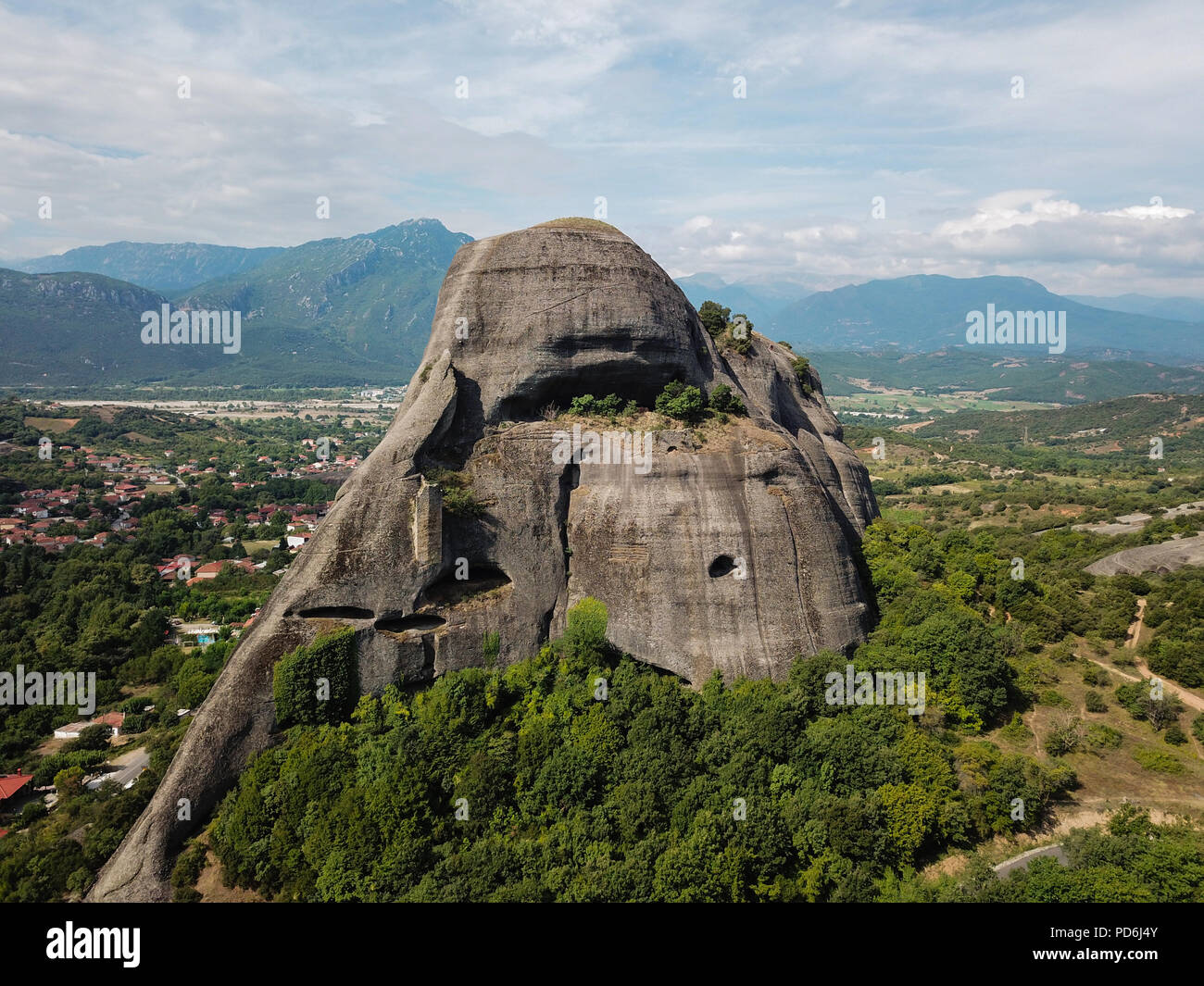 The Meteora is a rock formation in central Greece hosting one of the ...
