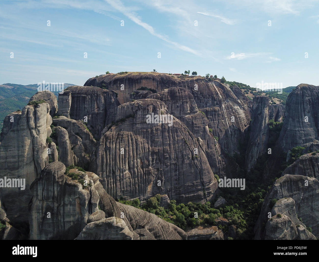 The Meteora is a rock formation in central Greece hosting one of the ...