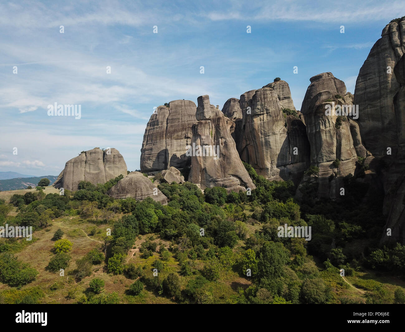 The Meteora is a rock formation in central Greece hosting one of the ...