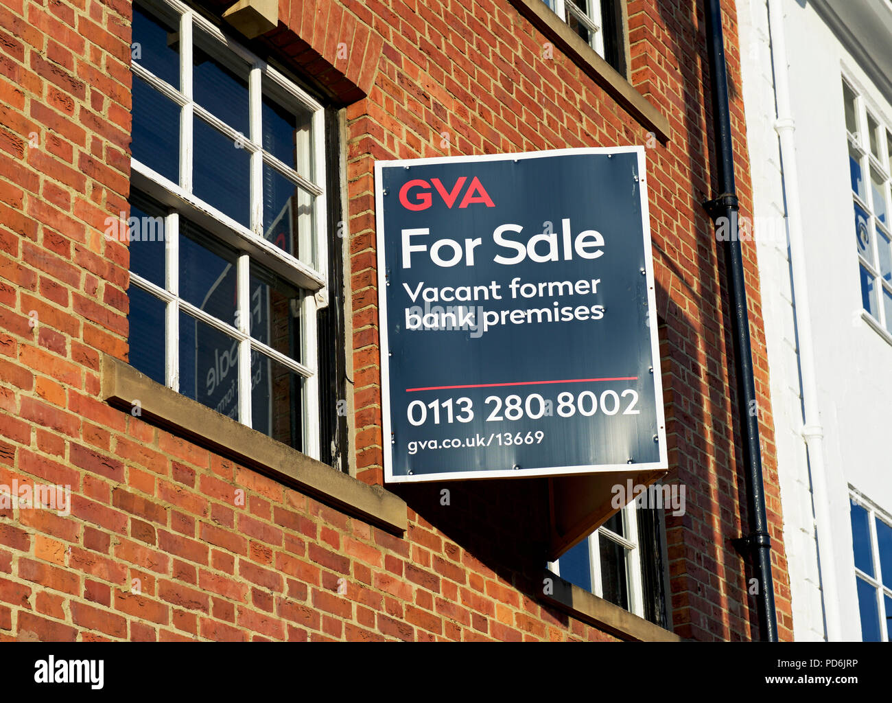 Bank for sale sign, England UK Stock Photo - Alamy