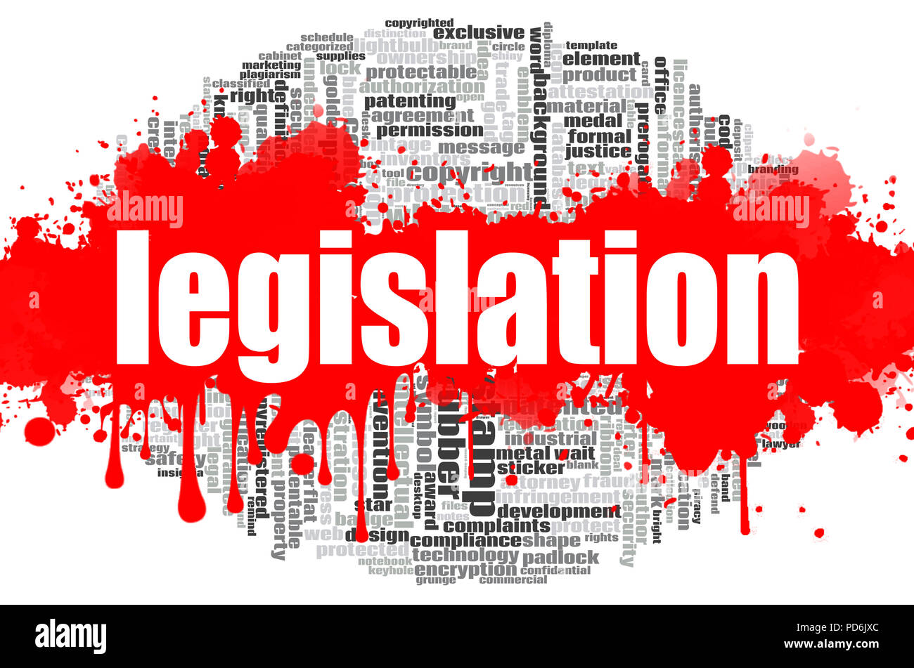 Legislation word cloud concept on white background, 3d rendering Stock ...