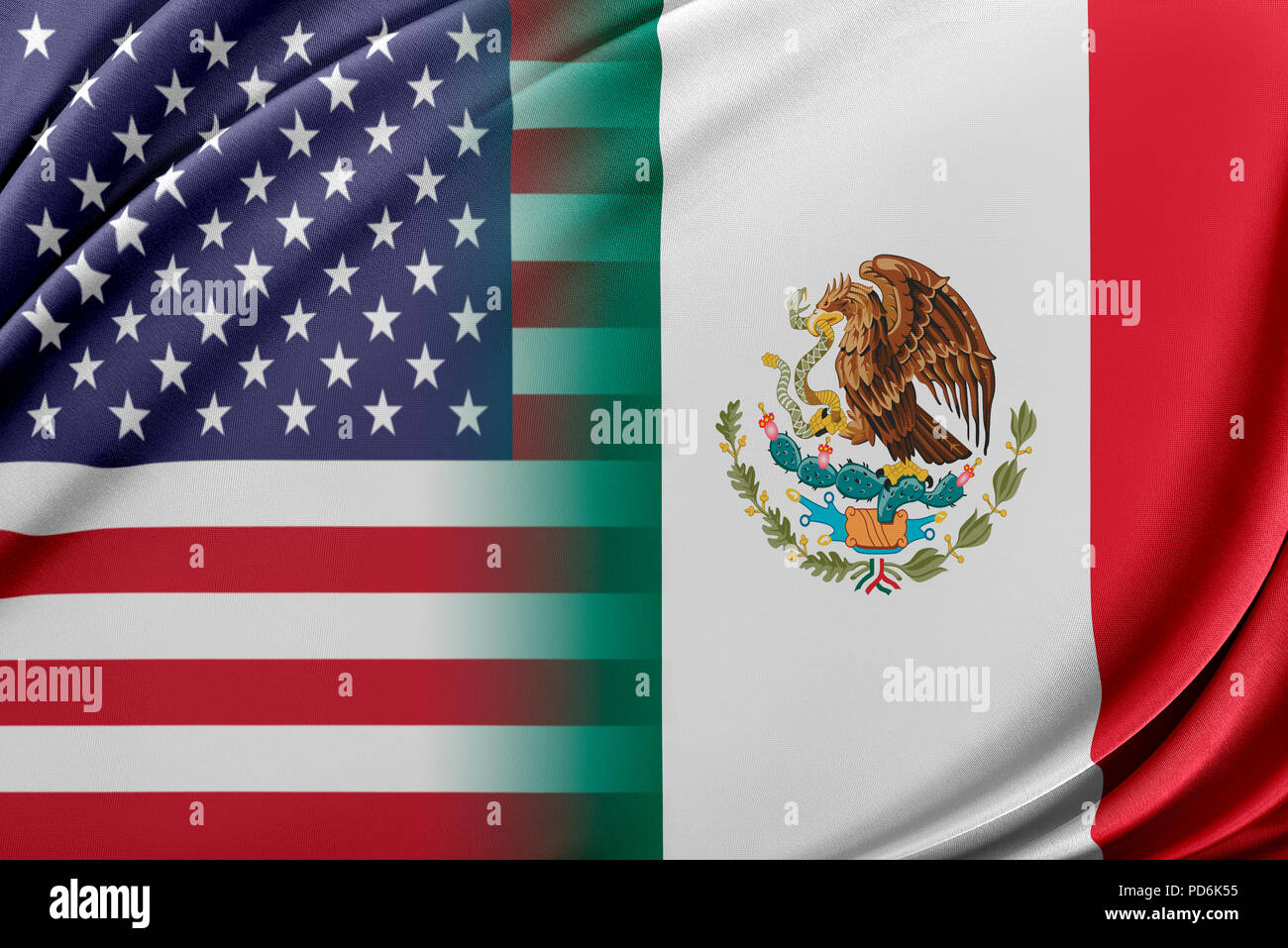 USA and Mexico Stock Photo - Alamy