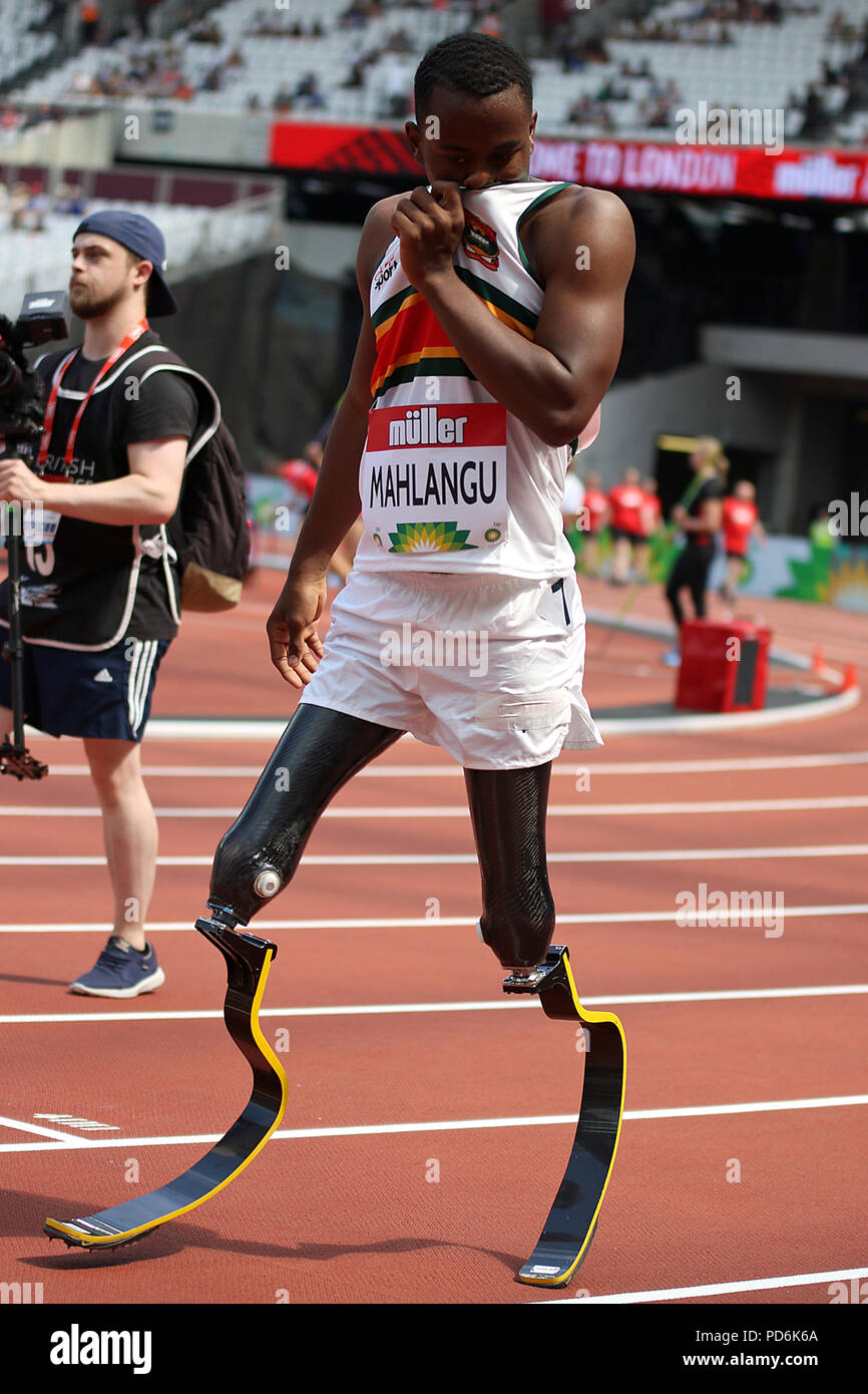 Ntando MAHLANGU of South Africa wins the mens T61 200 metres at the ...