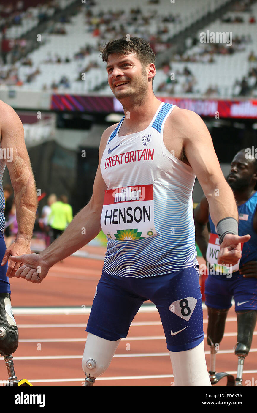 David HENSON of GB in the mens T61 200 metres at the 2018 Muller ...