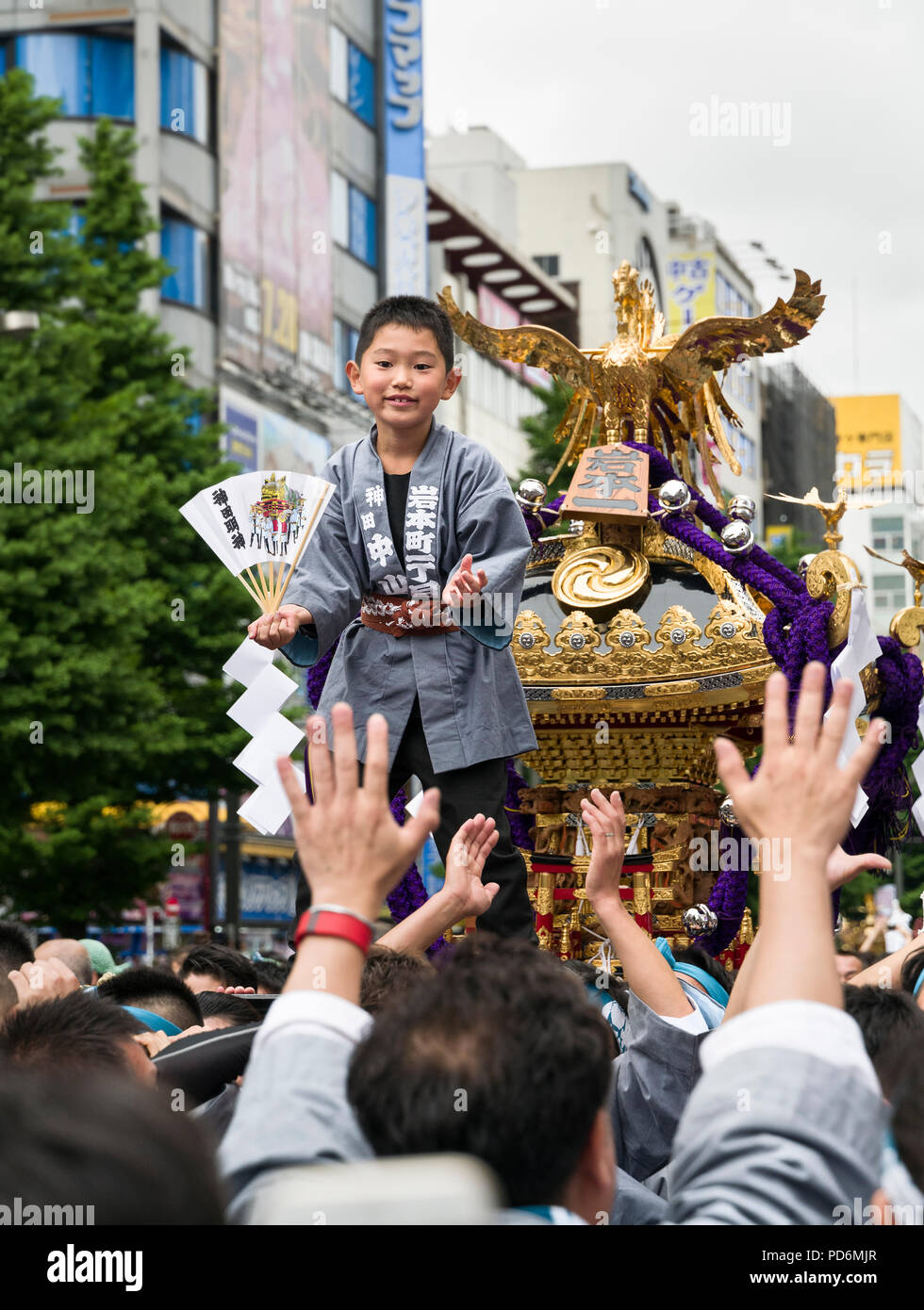 Japan, Honshu island, Kanto, Tokyo, festival, the Kanda matsuri Stock ...