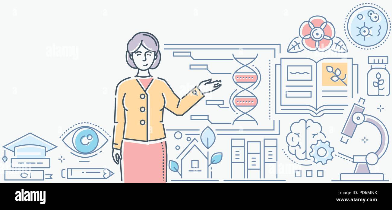 Modern biology Stock Vector Images - Alamy