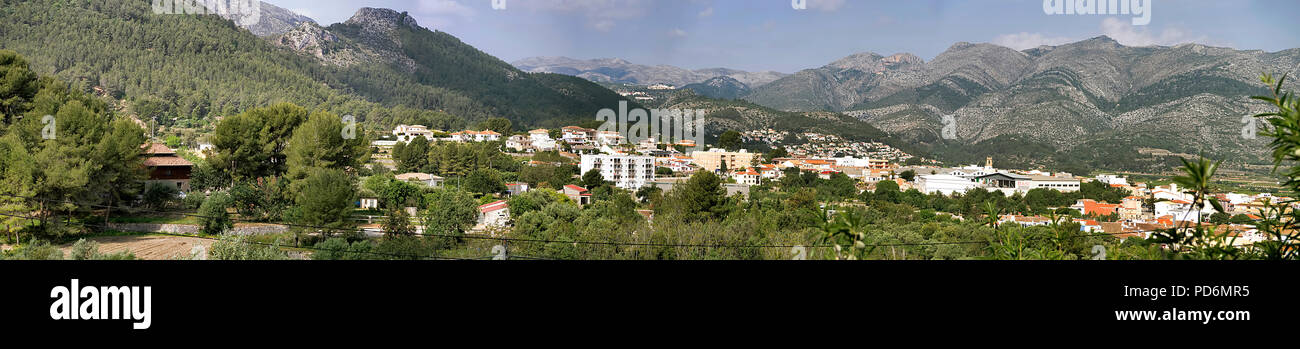 Orba Spain Panorama Stock Photo - Alamy