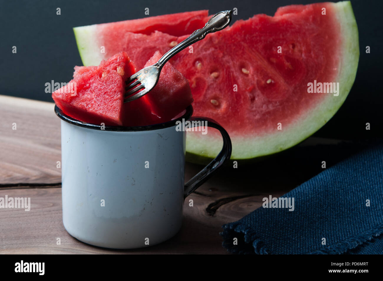Cup watermelon chunks cup watermelon hi-res stock photography and ...