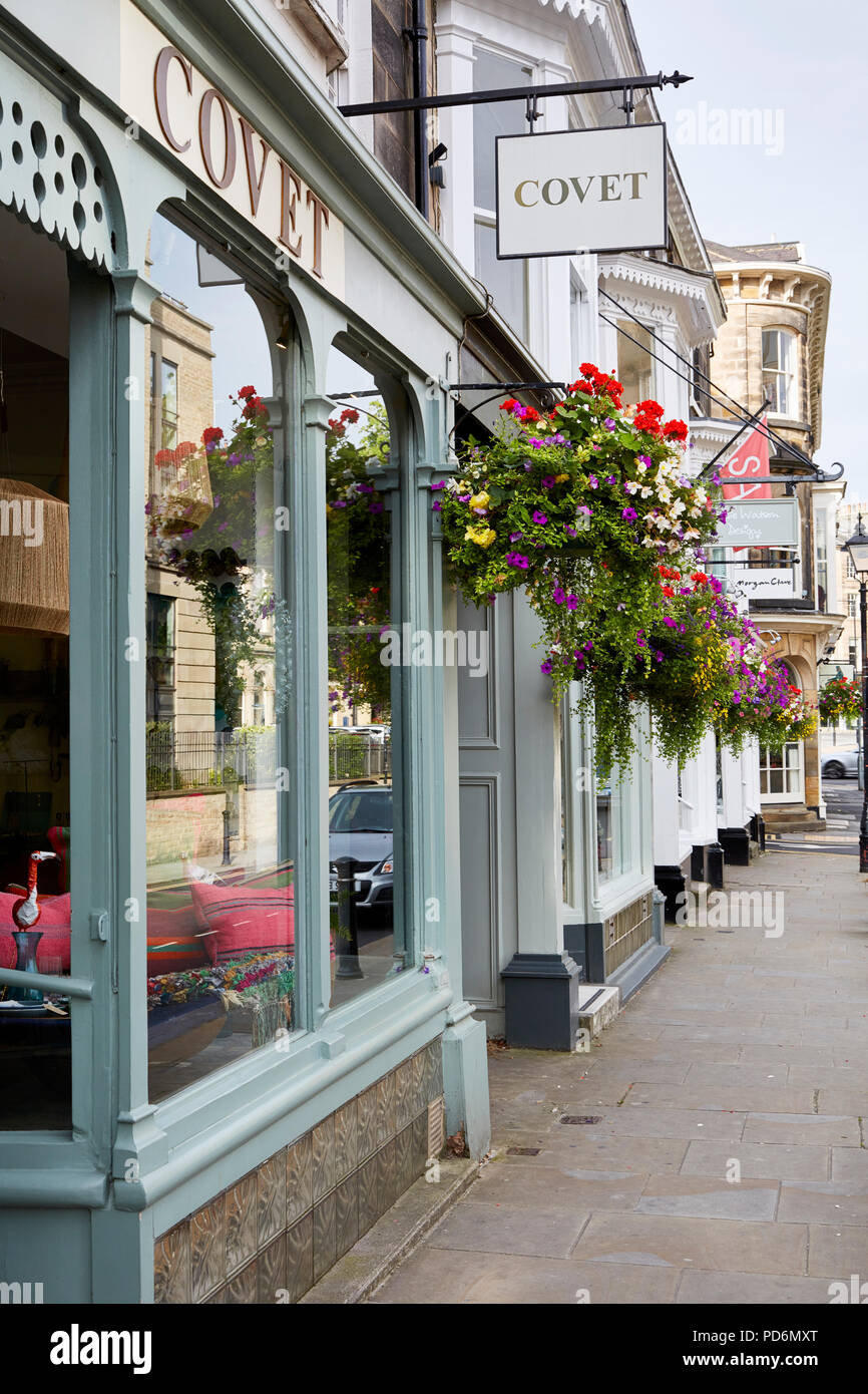 Montpellier Quarter, Harrogate with cast iron street lamps and charming ...