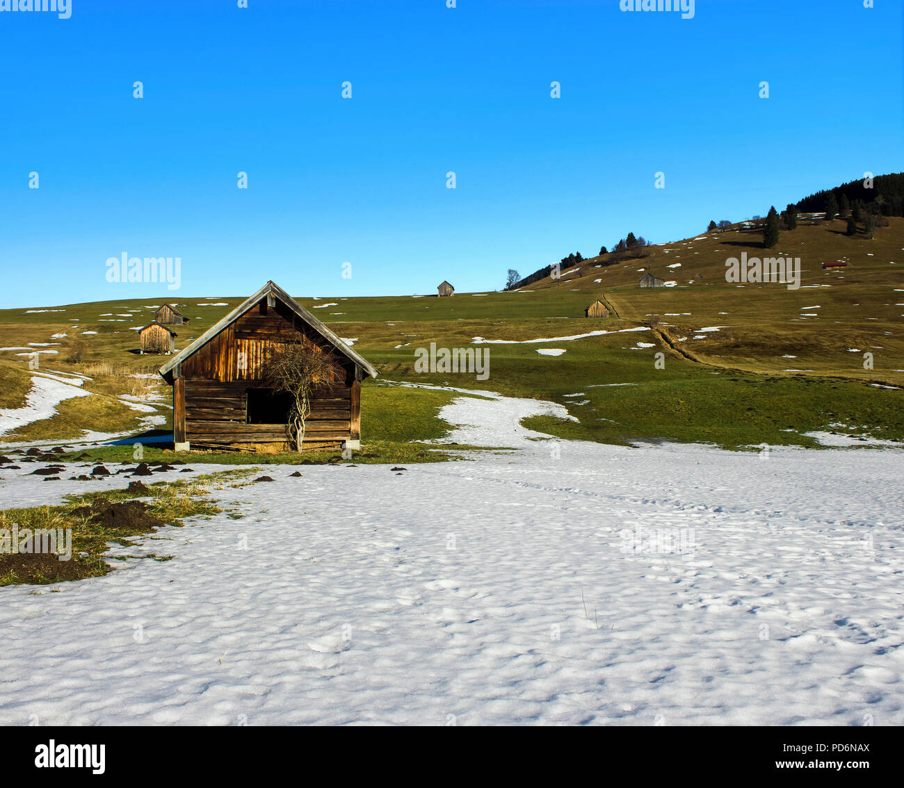 Swiss village under snow hi-res stock photography and images - Alamy