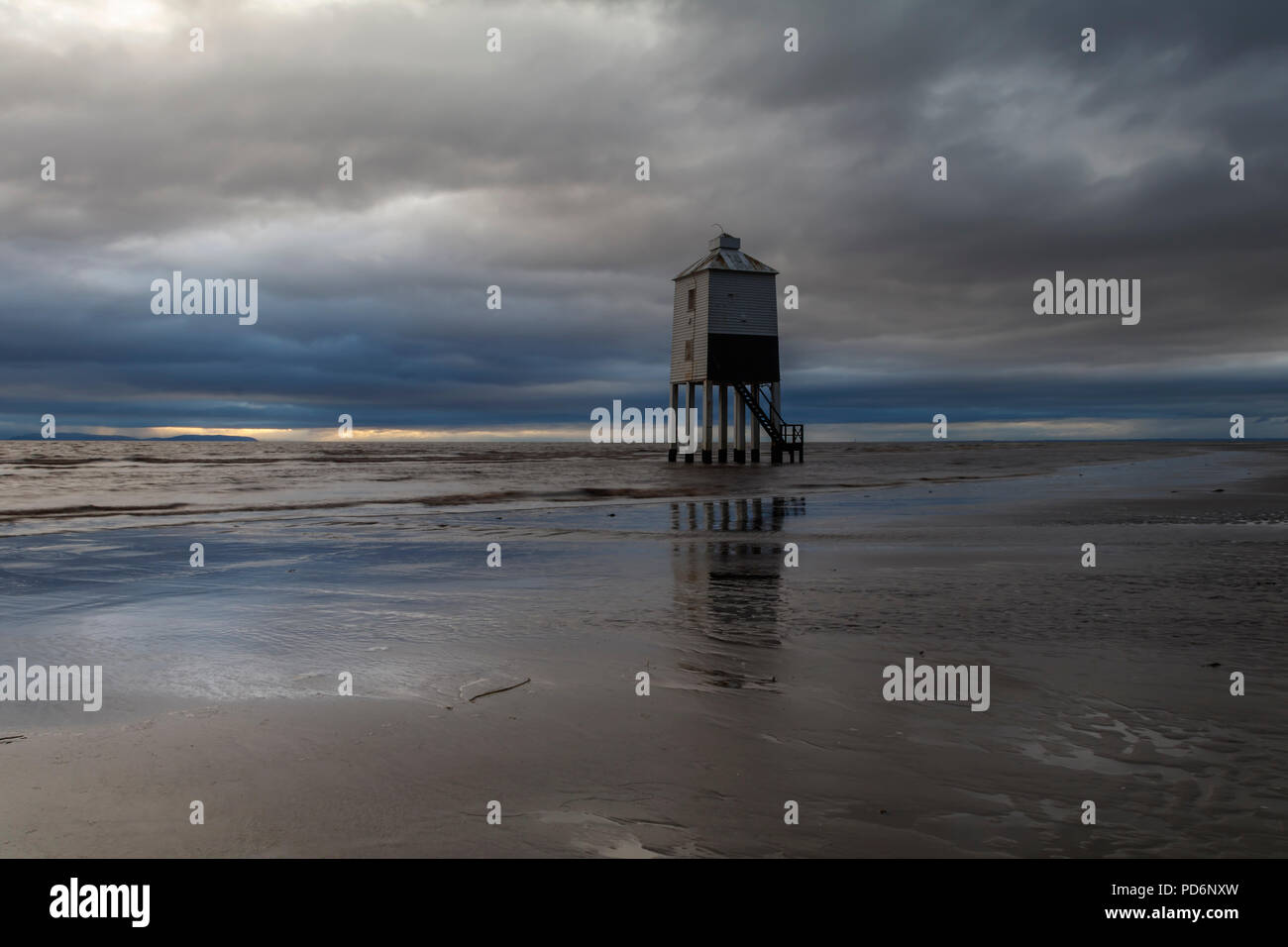 The Low Lighthouse Burnham On Sea Stock Photo - Alamy