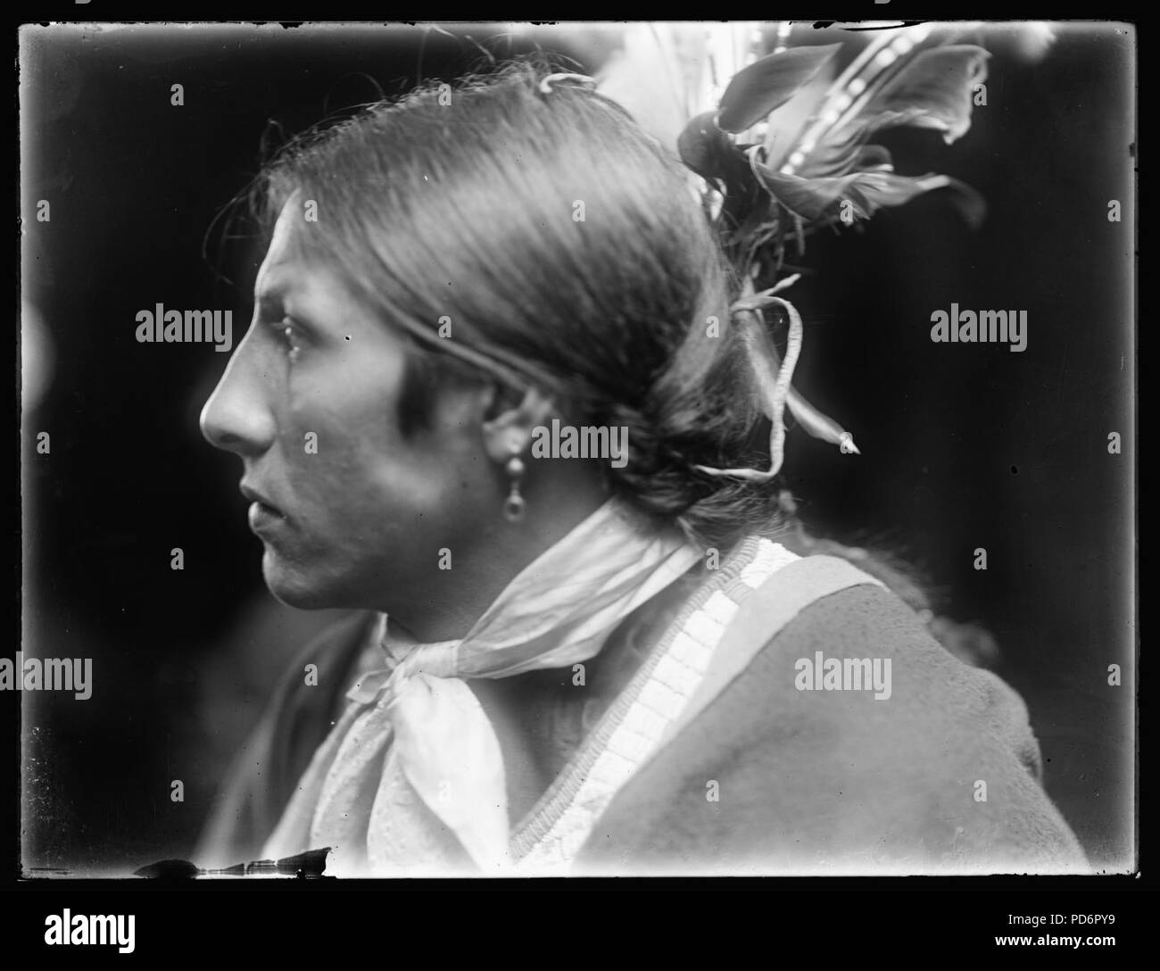 Amos Two Bulls, a Sioux Indian from Buffalo Bill's Wild West Show Stock ...