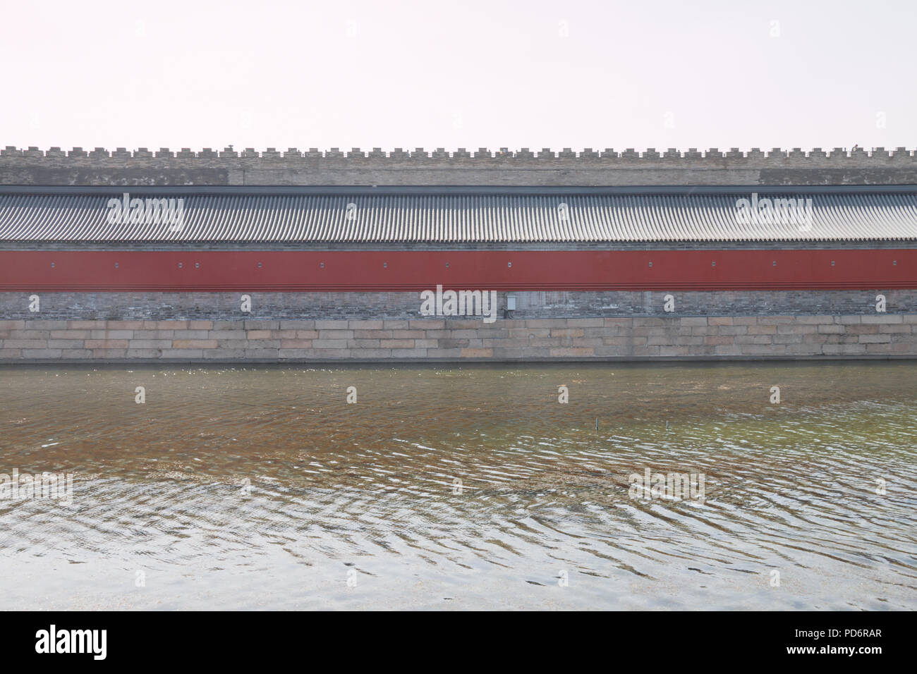 Beijing Imperial Palace Walls and Moat Stock Photo - Alamy