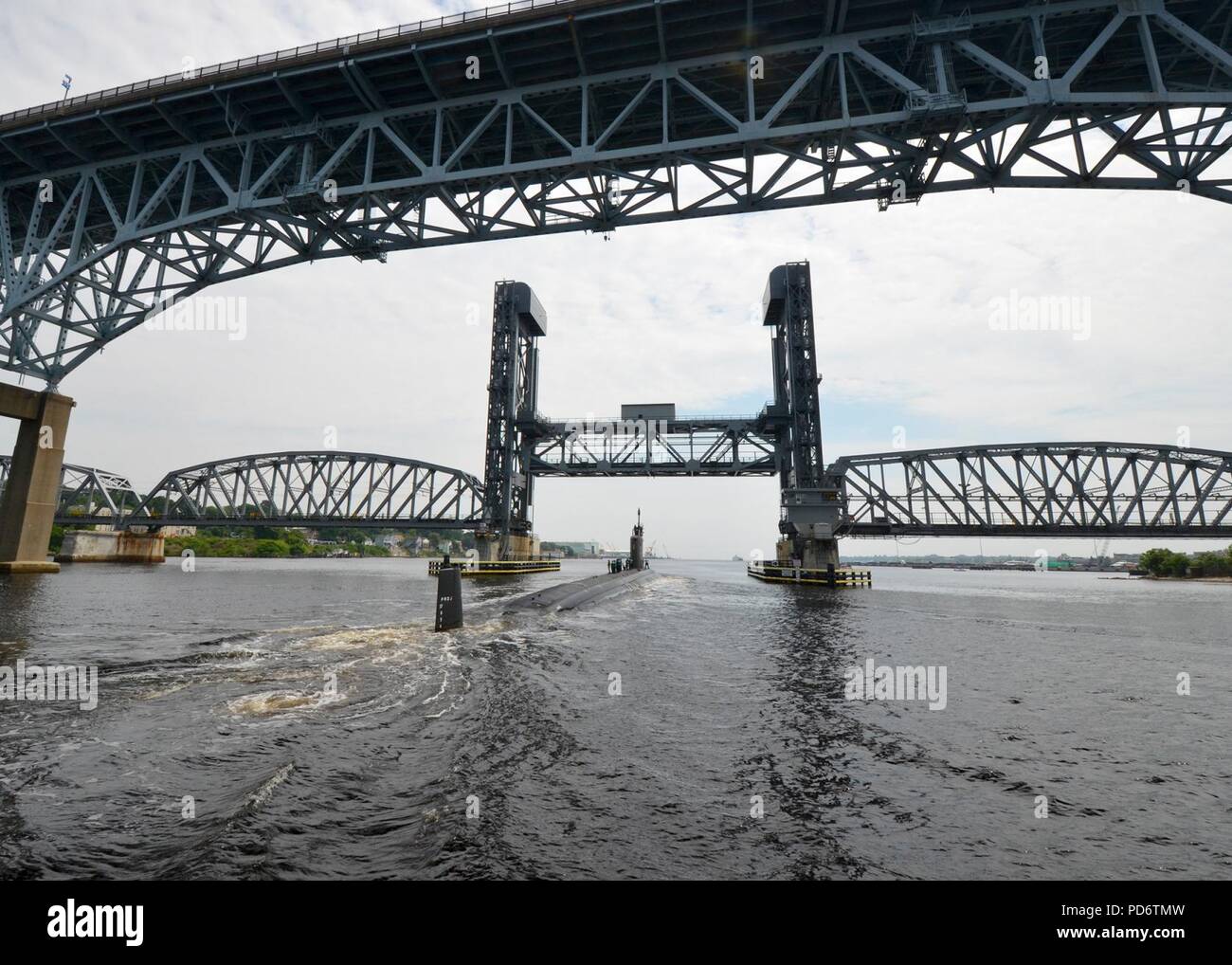 Amtrak's Thames River Bridge Stock Photo - Alamy
