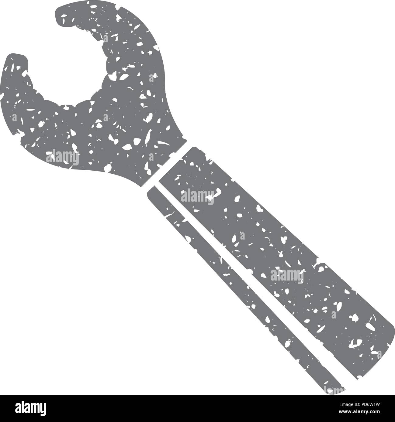 Grunge icon - Bicycle wrench Stock Vector Image & Art - Alamy