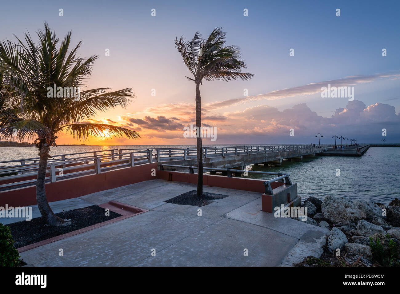 Sunrise from the Edward B. Knight Pier Stock Photo - Alamy