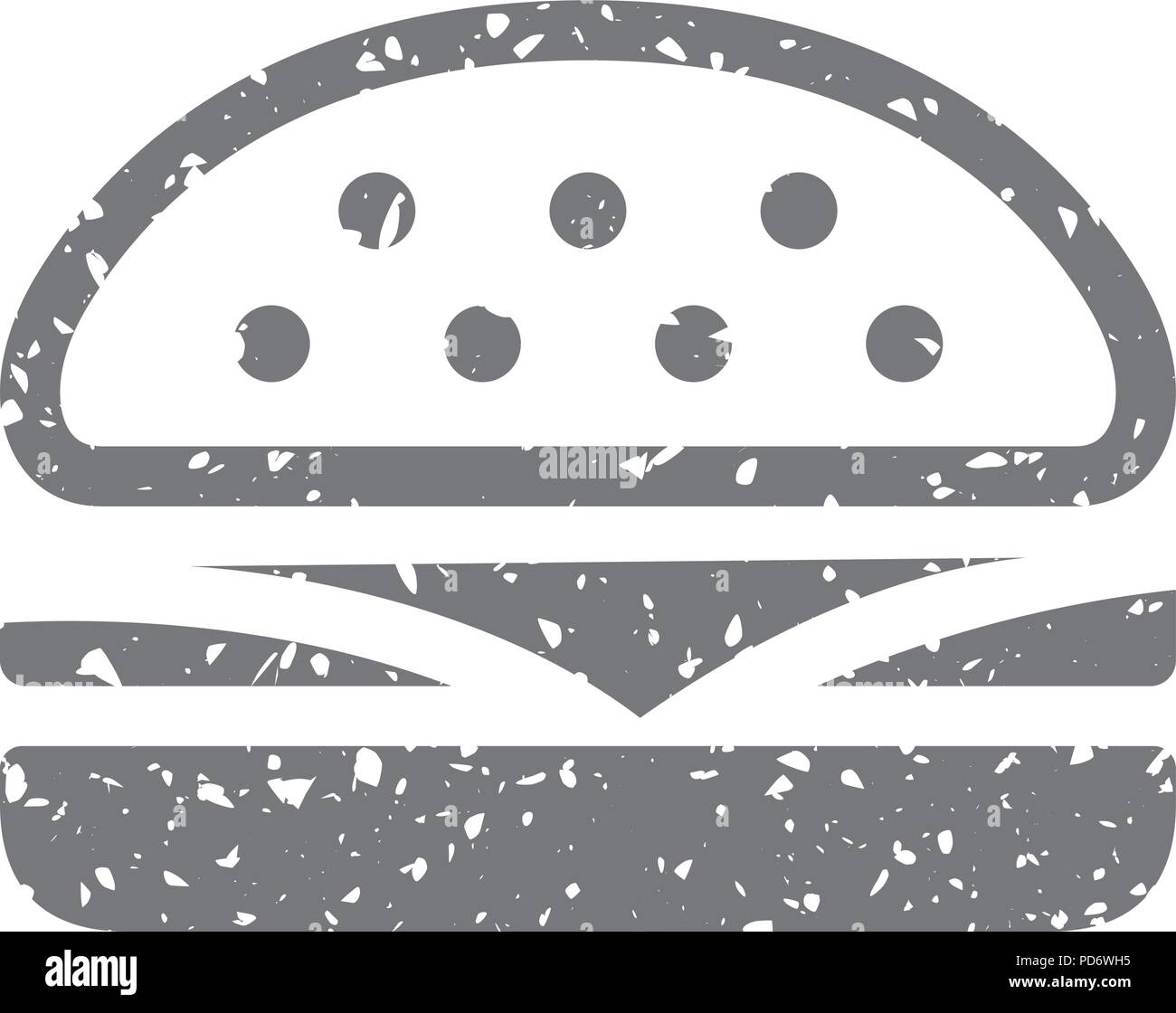 Grunge icon - Burger Stock Vector Image & Art - Alamy