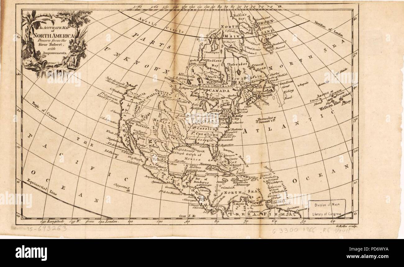 An accurate map of North America Stock Photo - Alamy