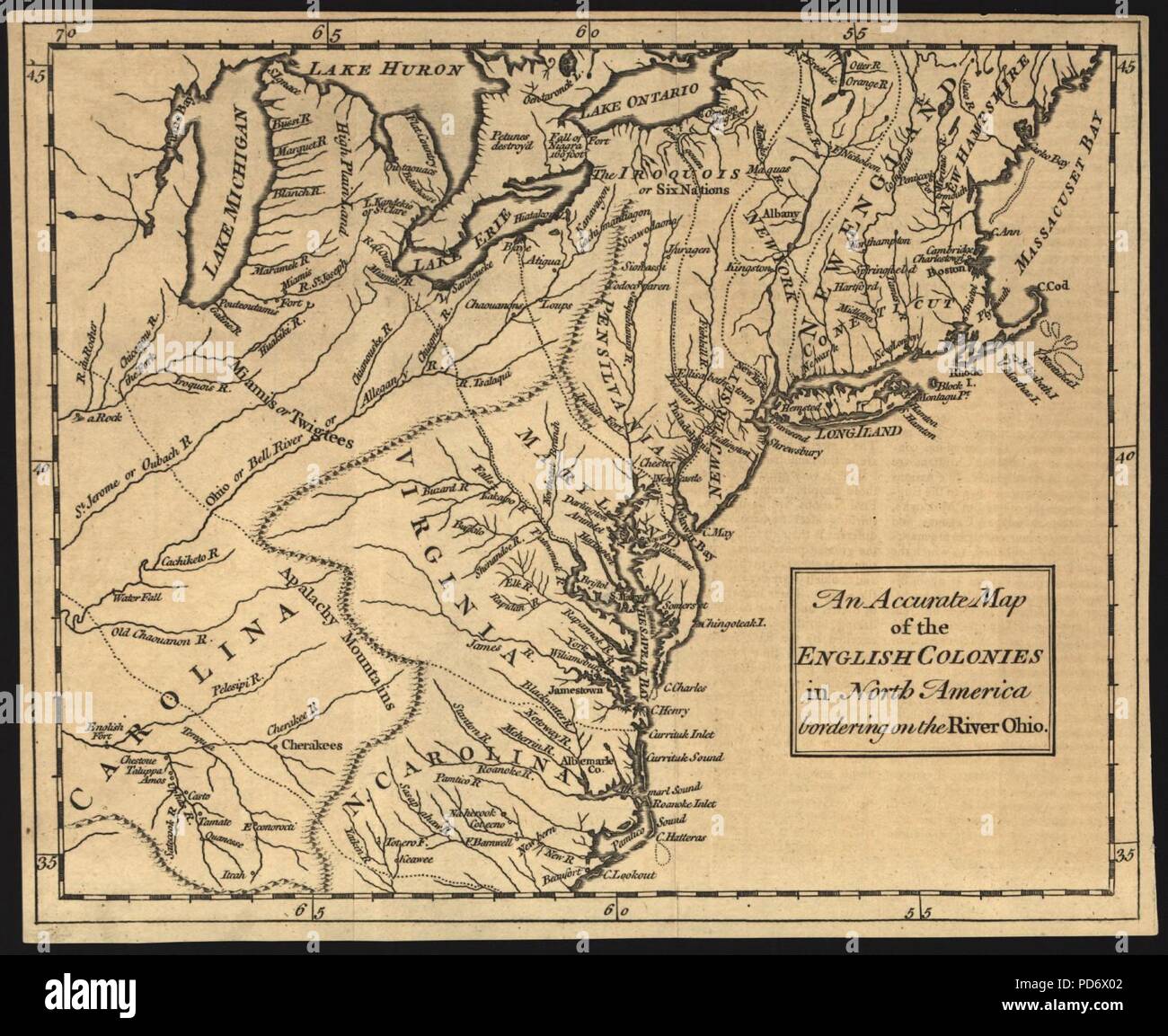 Early English Colonial Settlements Map By Mapscom From