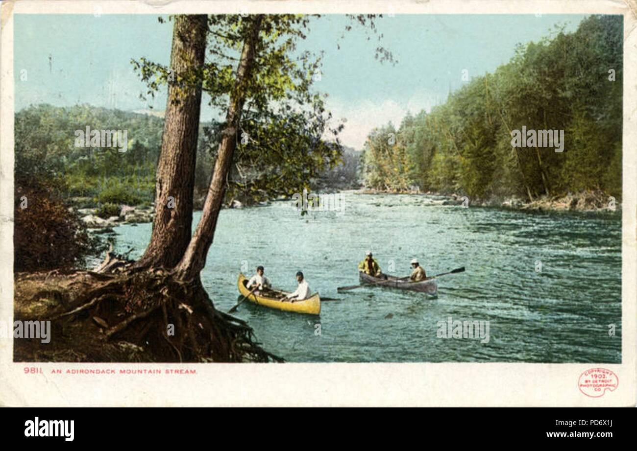 An Adirondack Mountain Stream Stock Photo - Alamy