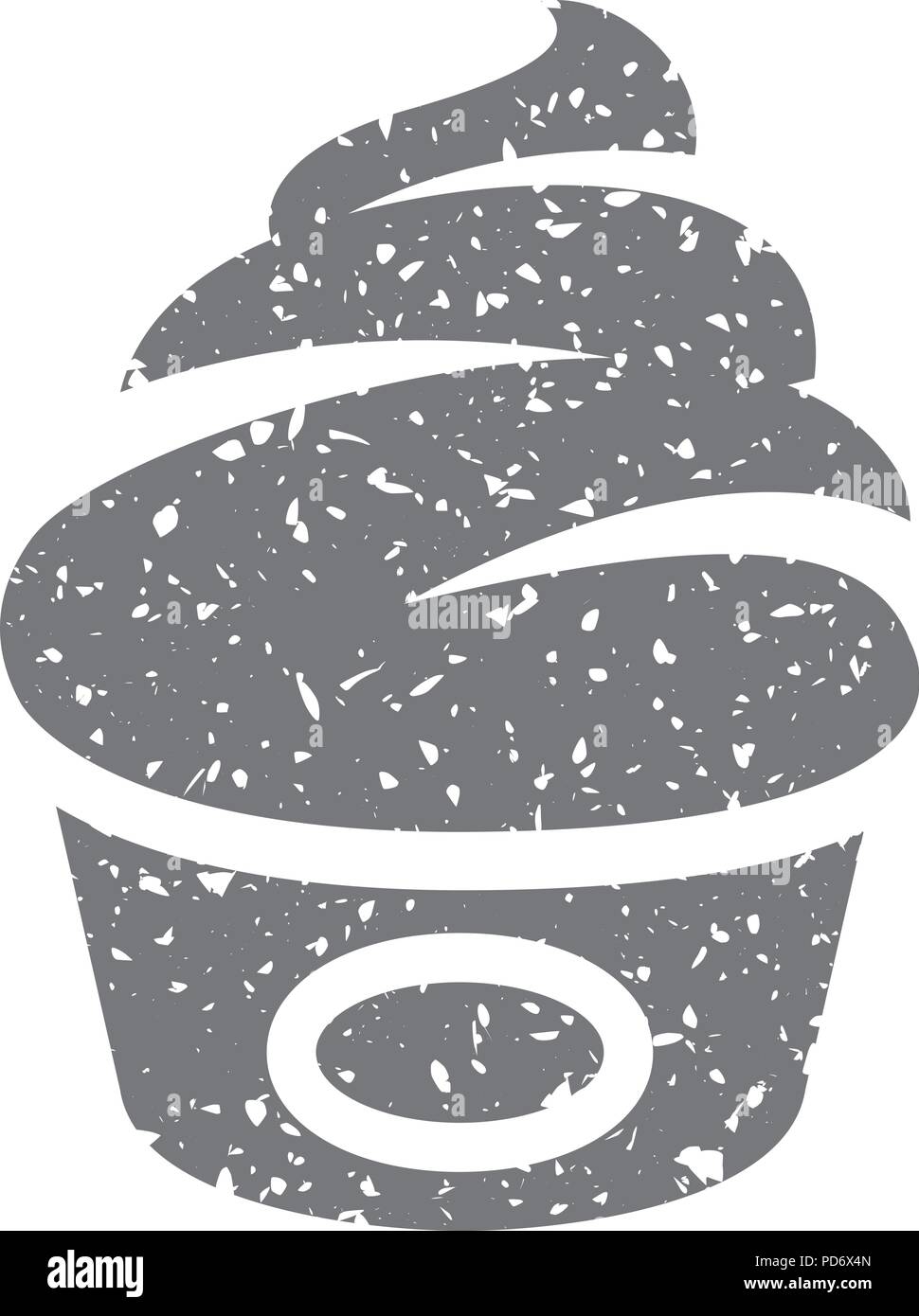 Vanilla ice cream decorated Stock Vector Images - Alamy