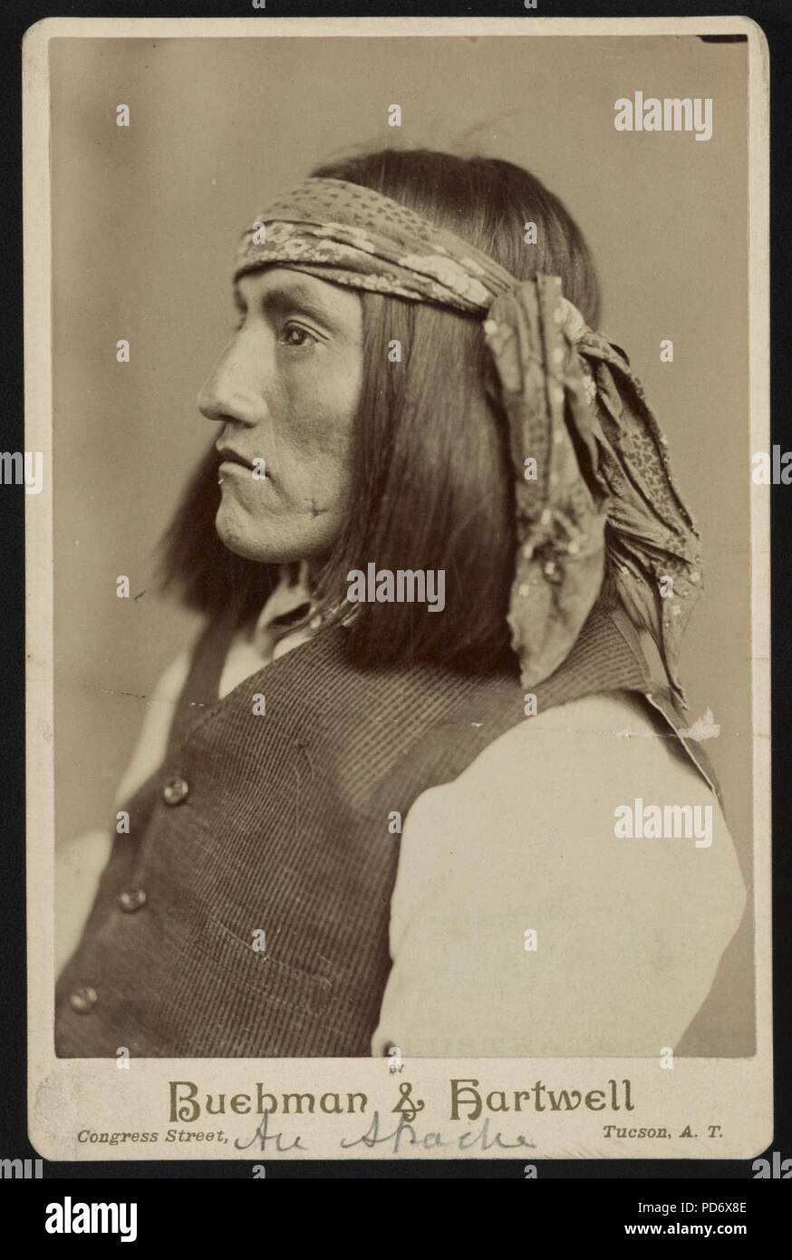 An Apache - Buehman & Hartwell, Congress Street, Tucson, A.T Stock ...