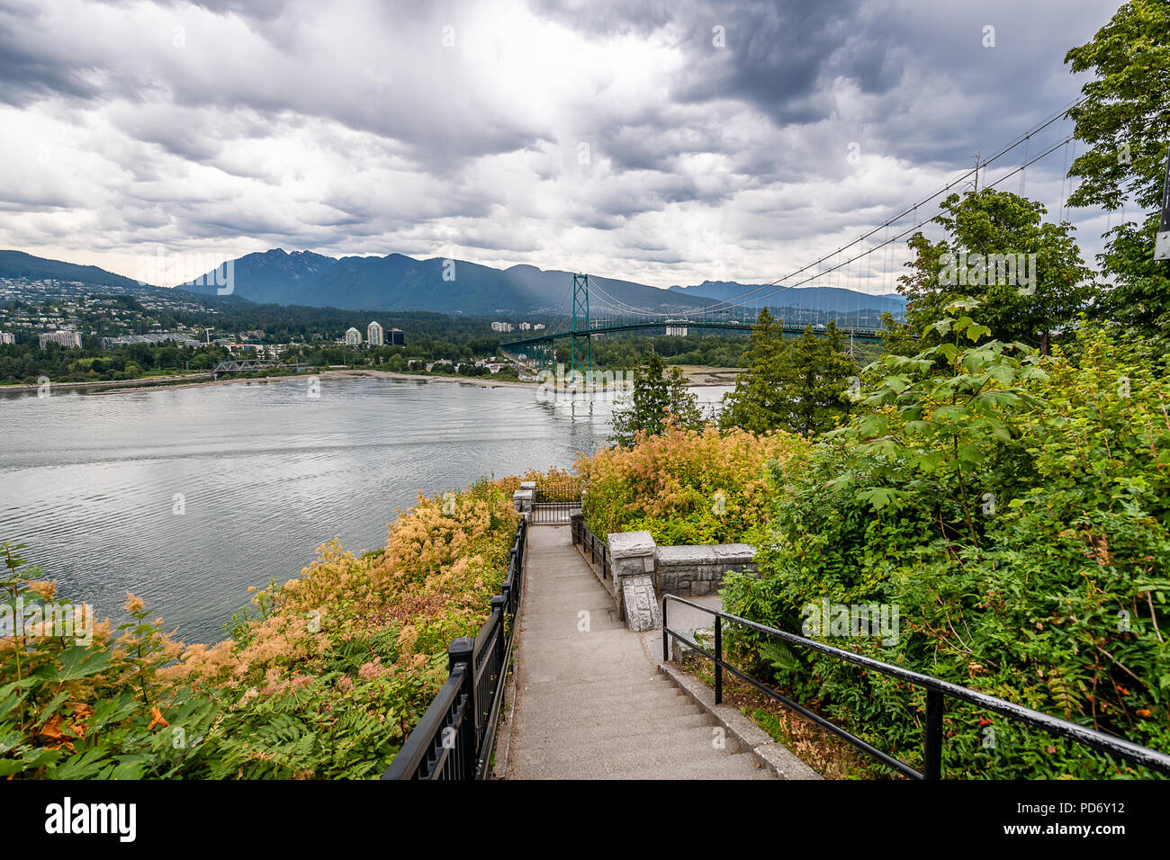 The Lions Gate Bridge from the Prospect Point Lookout Stock Photo - Alamy