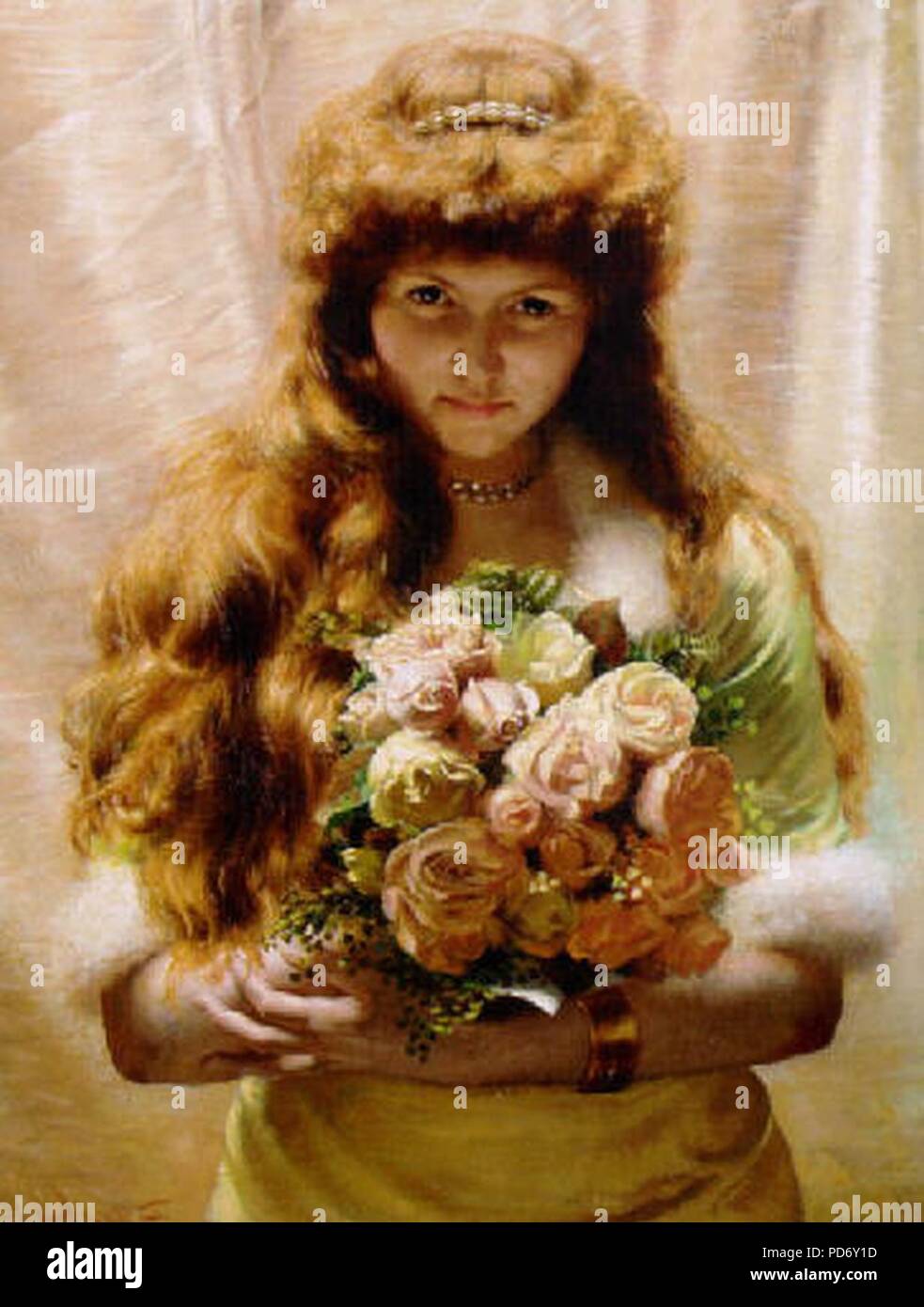 An English Rose-George Hare Stock Photo - Alamy