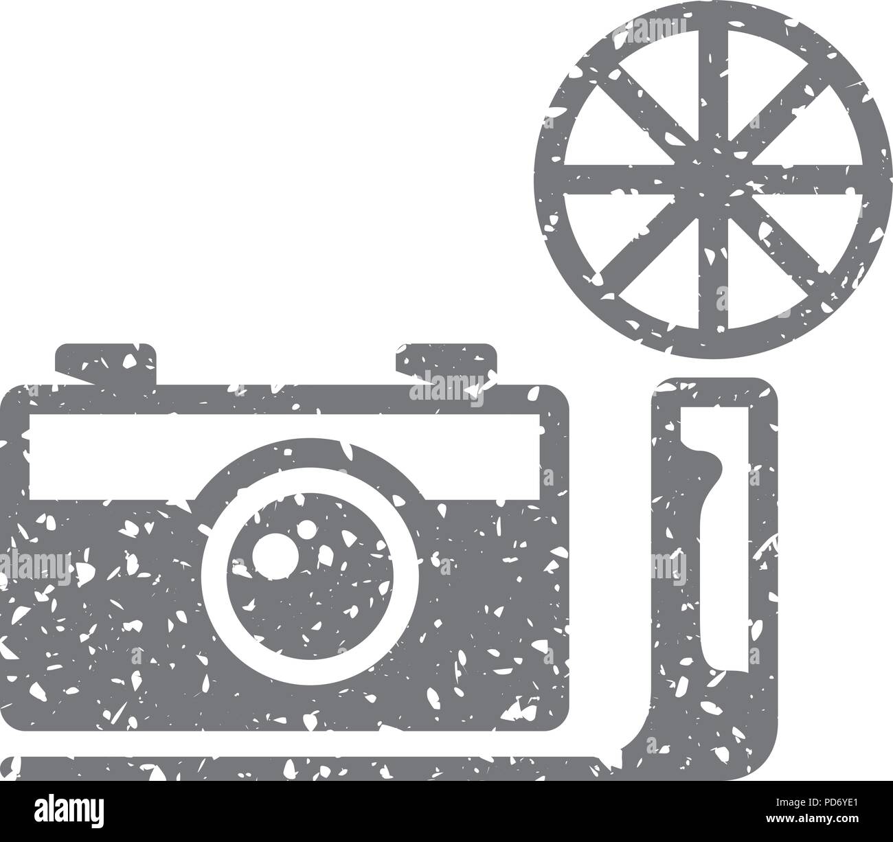 Grunge icon - Vintage camera Stock Vector Image & Art - Alamy