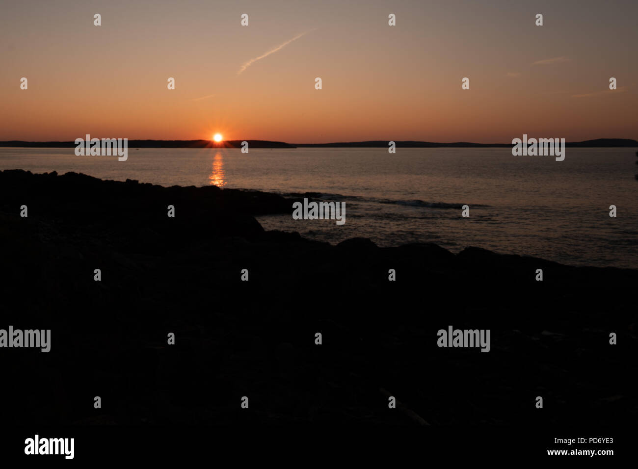 Landscape of sunset and sunrise Stock Photo - Alamy