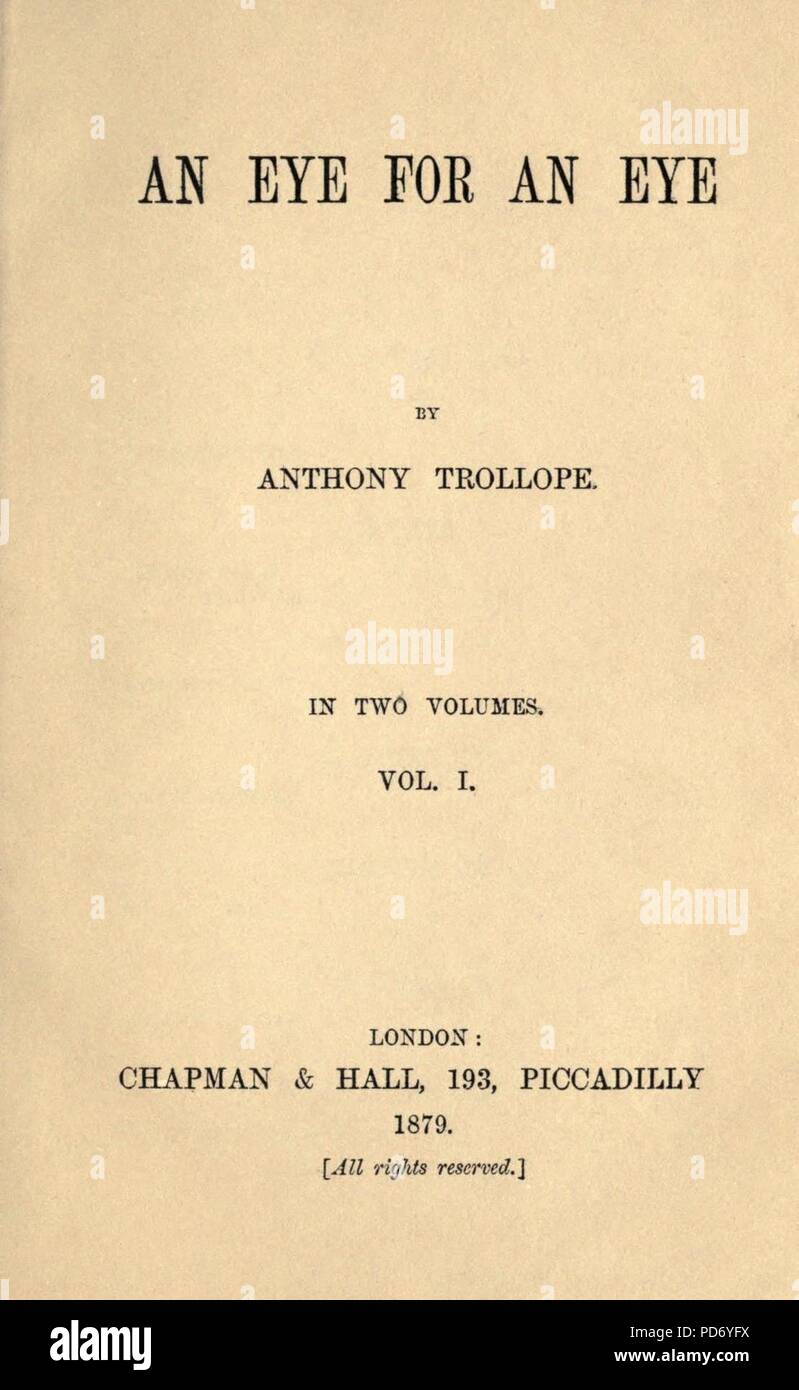 An Eye 1st ed Stock Photo - Alamy