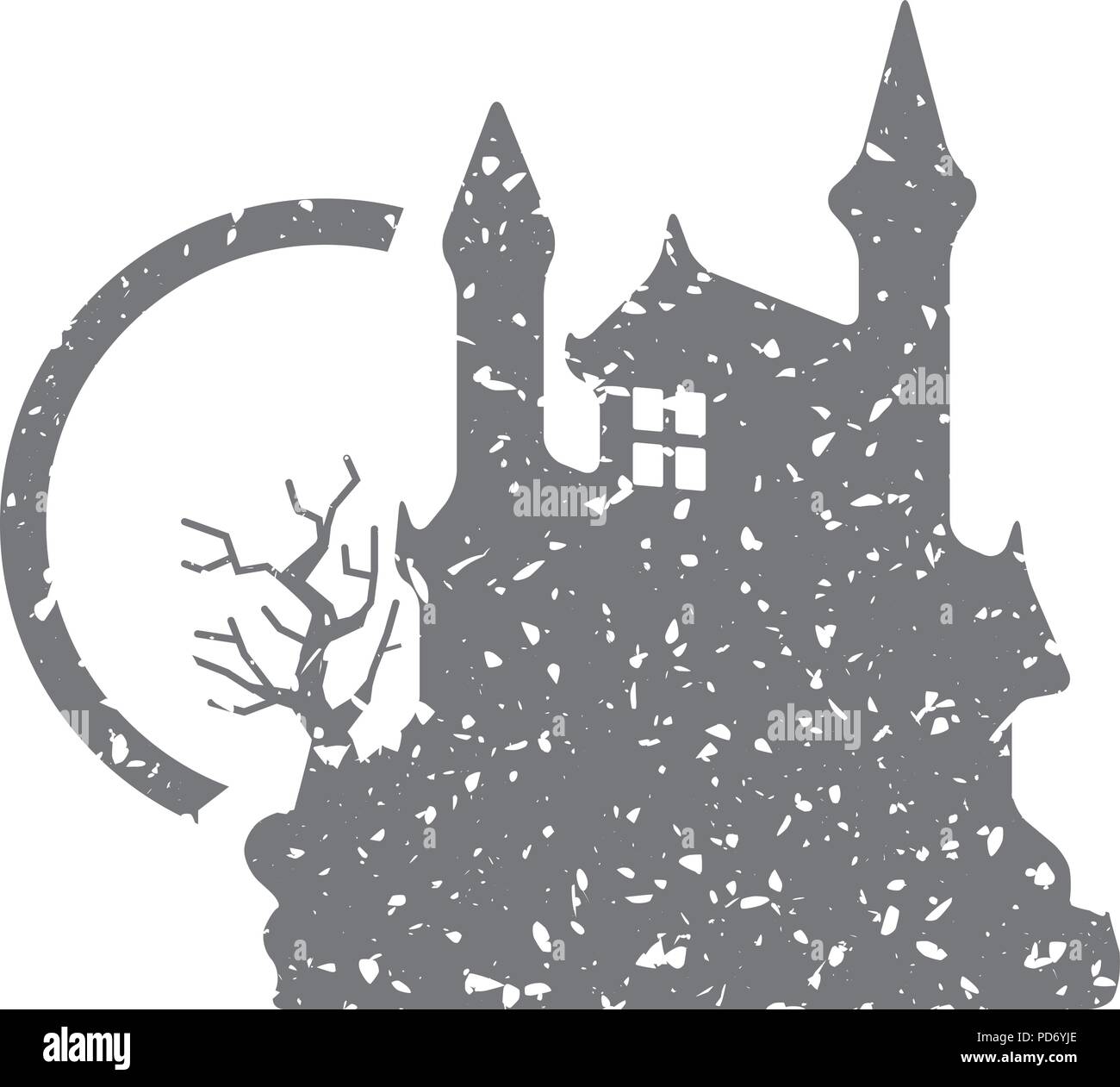 Grunge icon - Dark castle Stock Vector Image & Art - Alamy