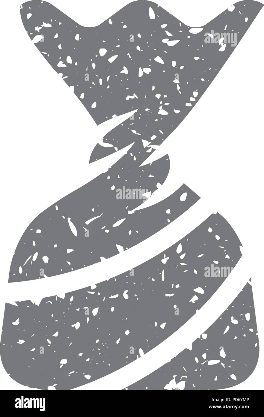 Grunge icon - Twist candy Stock Vector Image & Art - Alamy