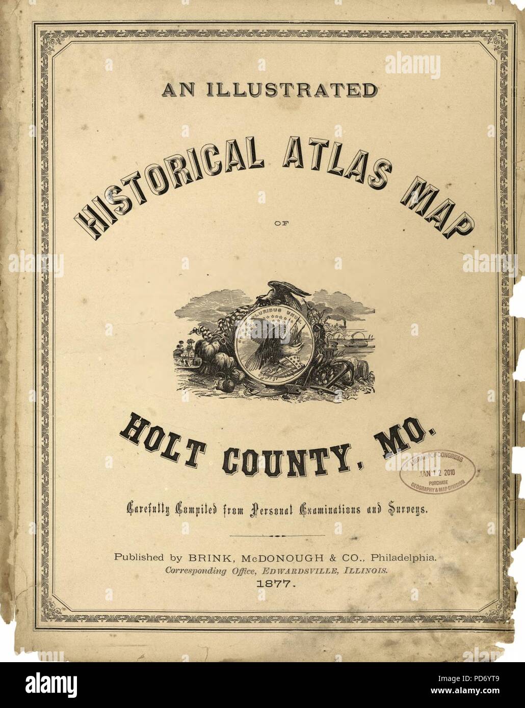 An illustrated historical atlas map of Holt County, Mo. - carefully ...