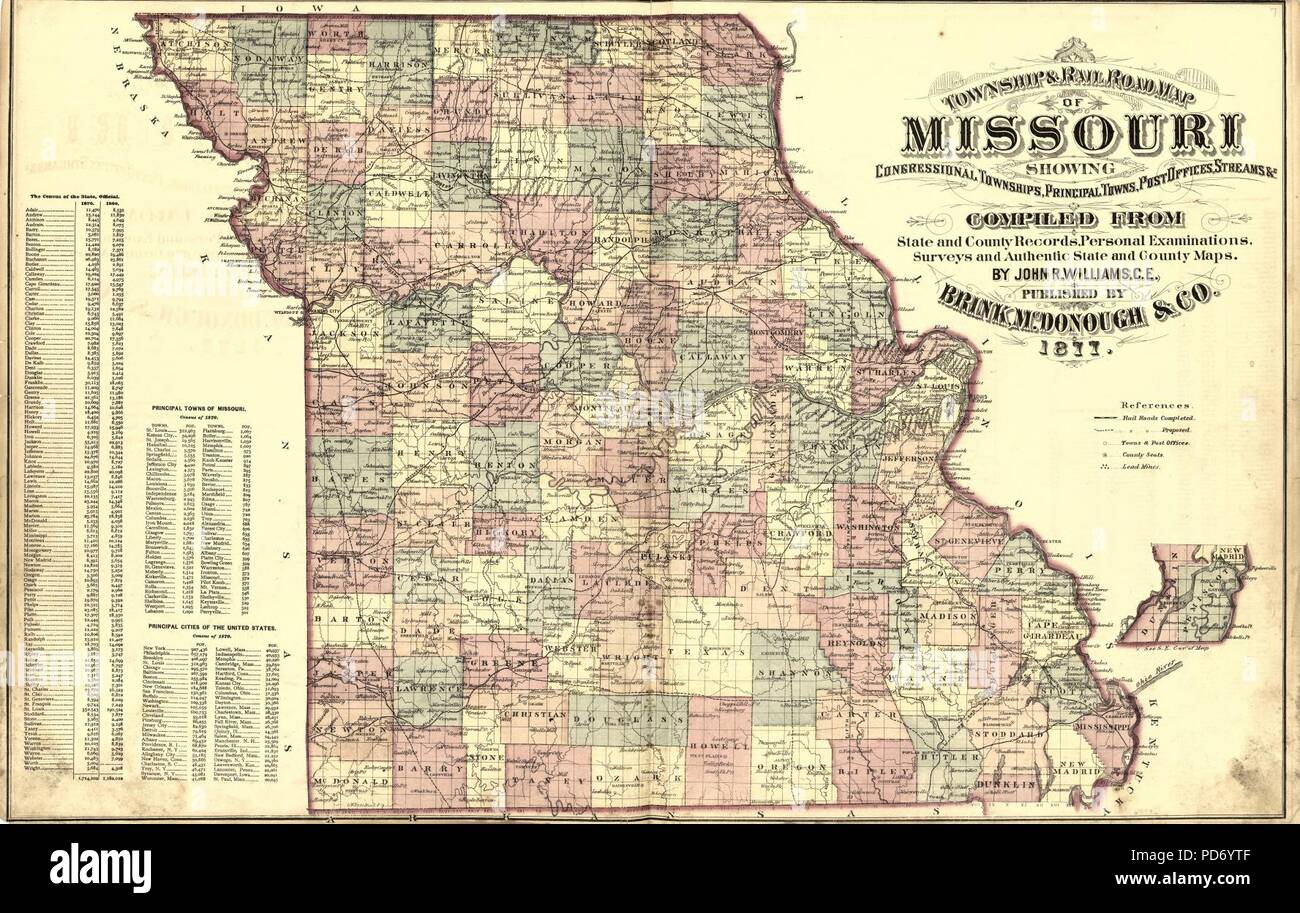 Holt county map hi-res stock photography and images - Alamy