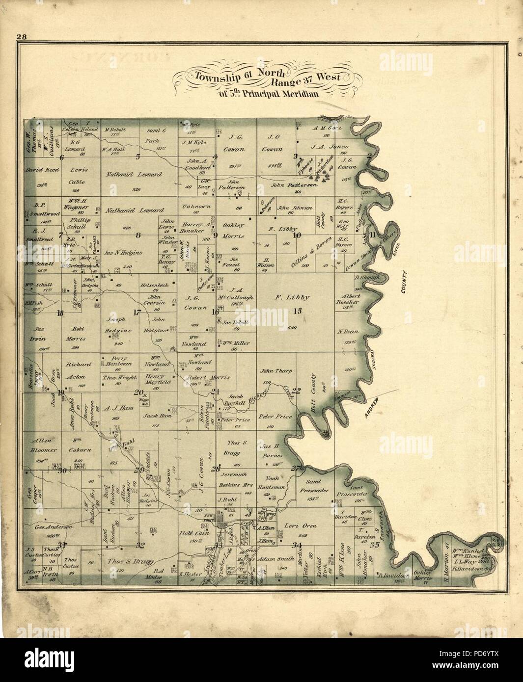 An illustrated historical atlas map of Holt County, Mo. - carefully ...