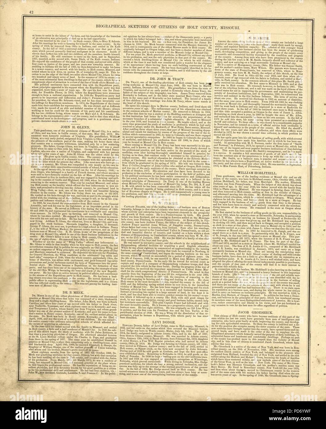 An illustrated historical atlas map of Holt County, Mo. - carefully ...