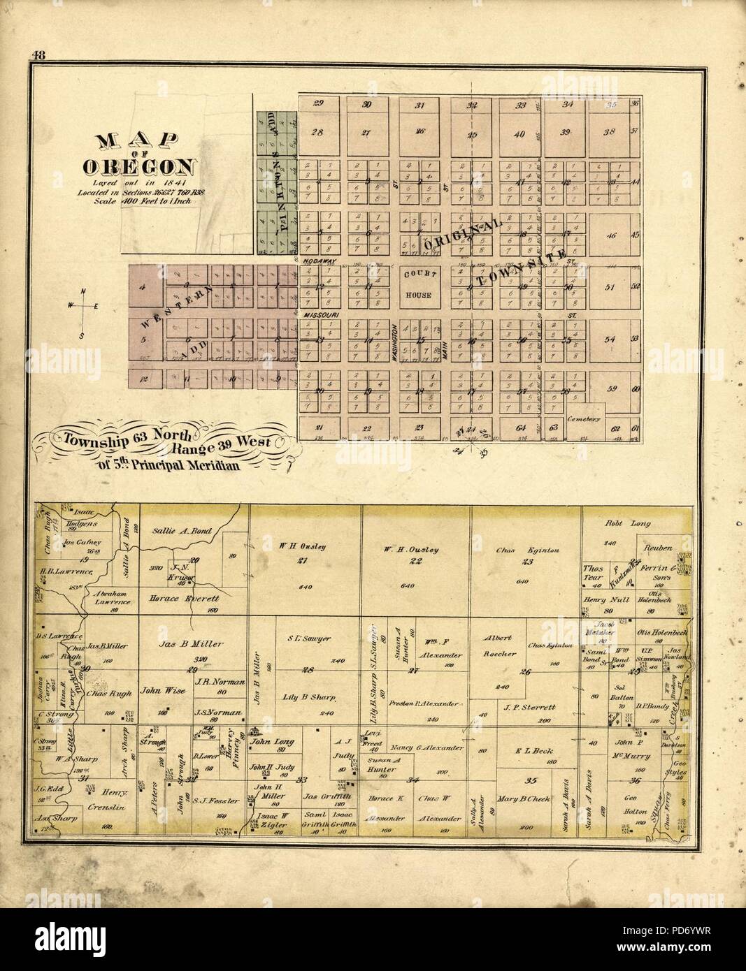 An illustrated historical atlas map of Holt County, Mo. - carefully ...
