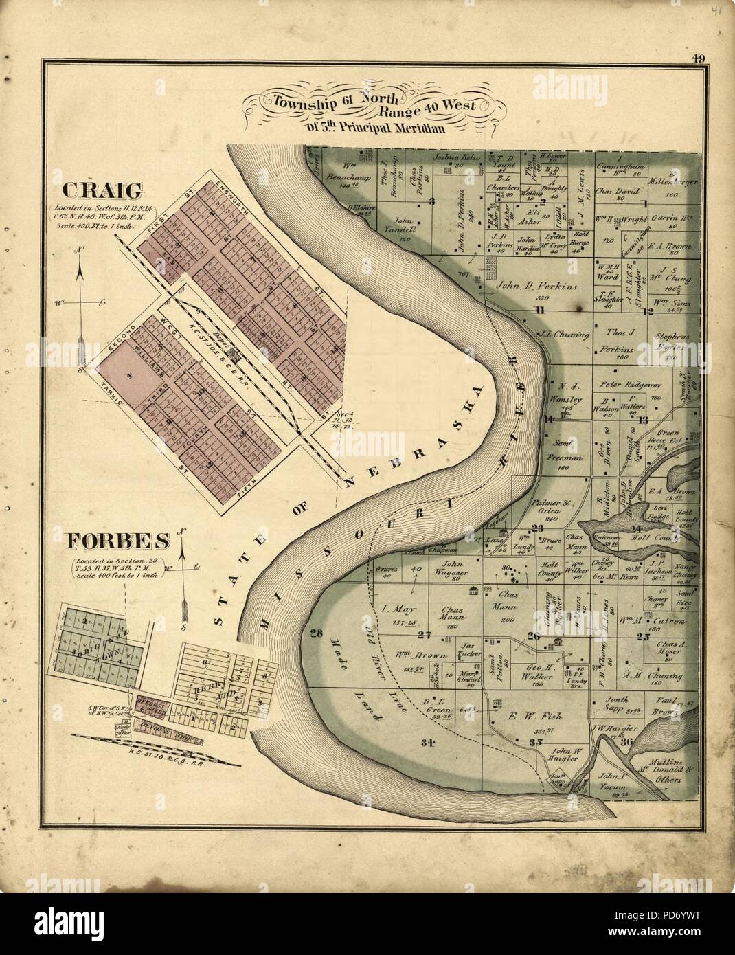 An illustrated historical atlas map of Holt County, Mo. - carefully ...