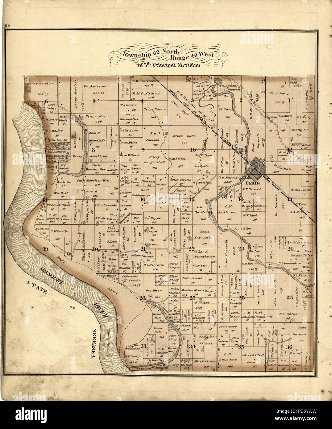 An illustrated historical atlas map of Holt County, Mo. - carefully ...