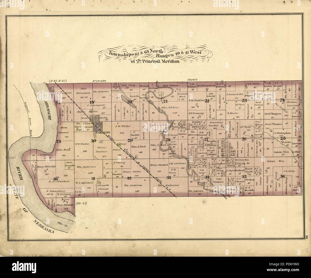 An illustrated historical atlas map of Holt County, Mo. - carefully ...
