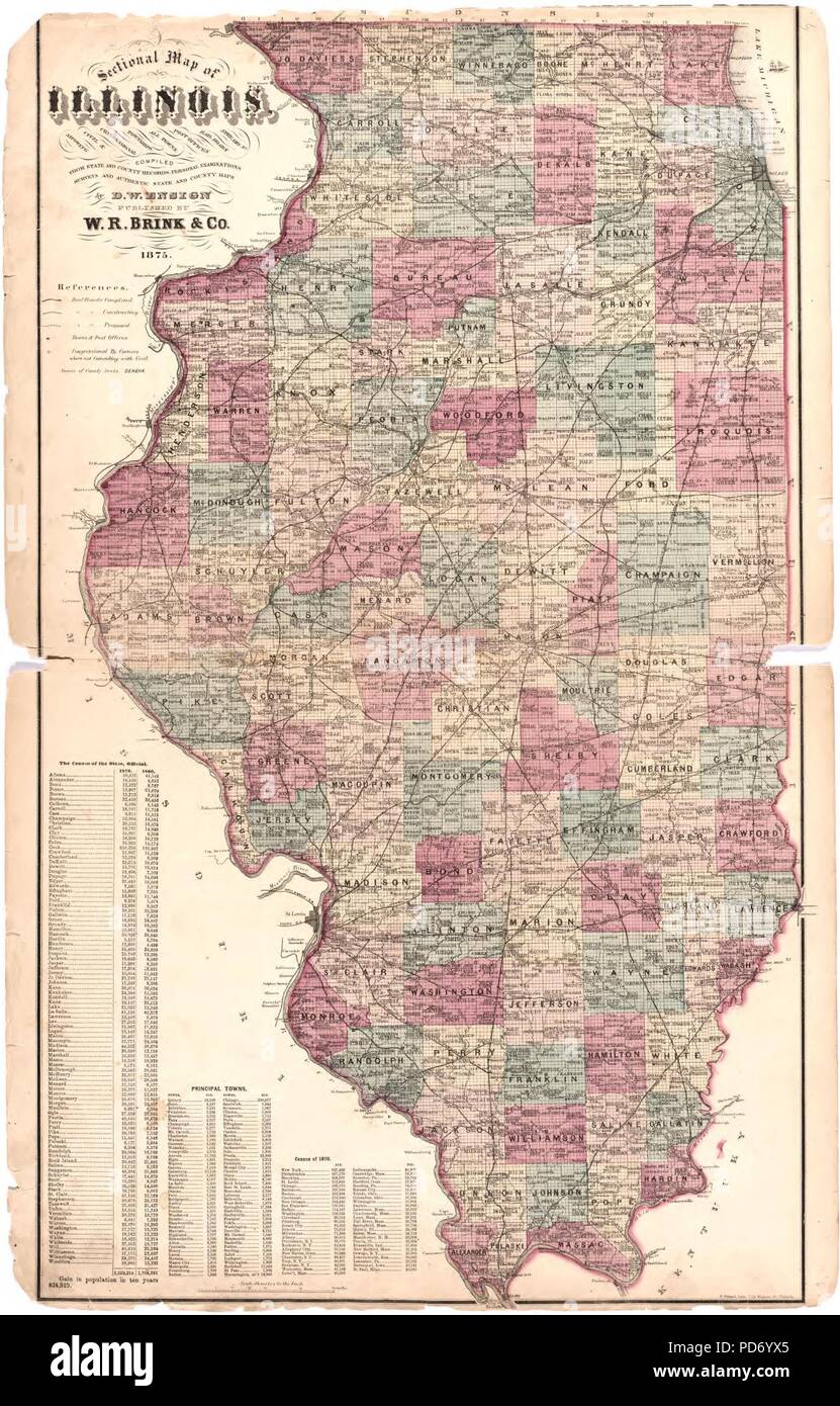 An illustrated historical atlas map of Randolph County, Ills ...